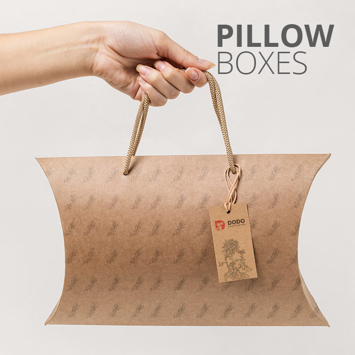 Increase The Visual Appeal Of Product With Pillow Boxes - Dodo Packaging